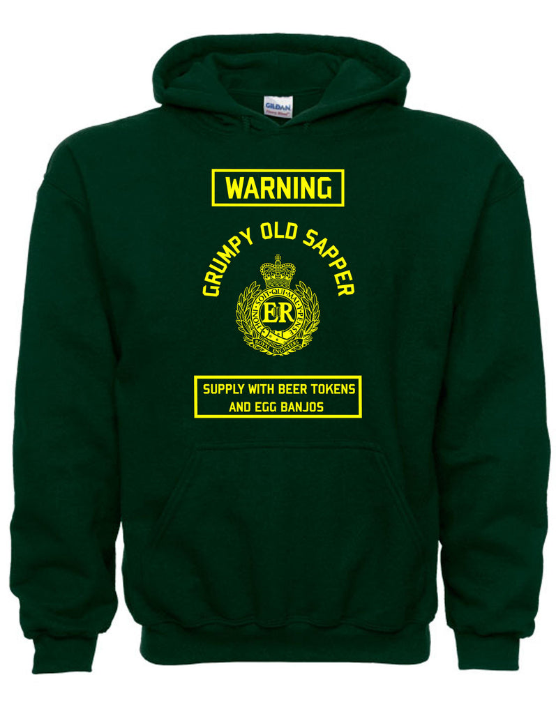 Royal Engineers Hoodie Grumpy Old Sapper British Army Hoodie – Uriah ...
